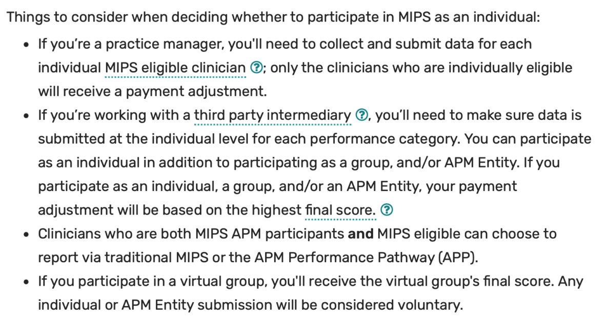 2023 MIPS: Individual vs. Group Reporting for Traditional MIPS - HCIS